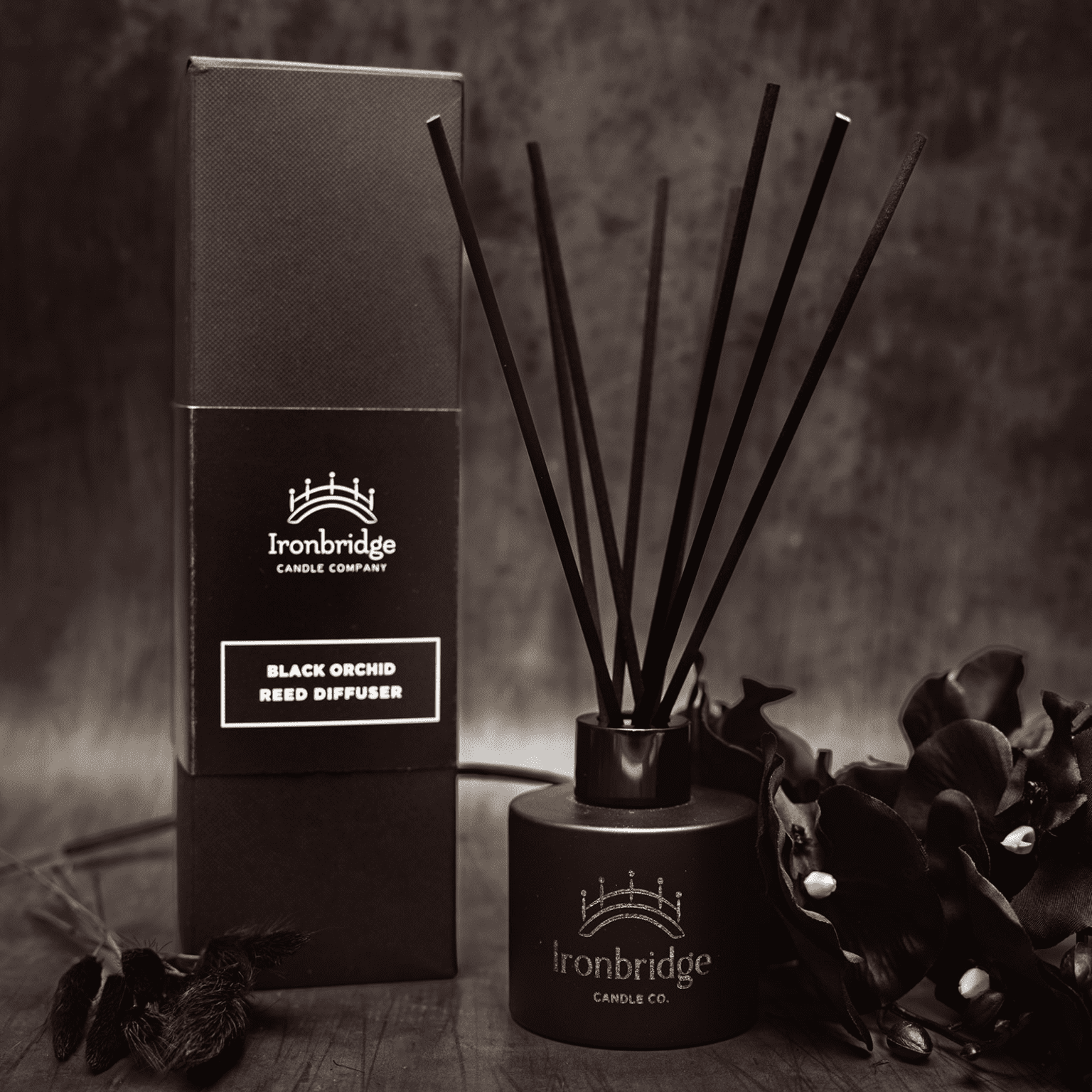 Black Orchid Reed Diffuser - Ironbridge Candle Company